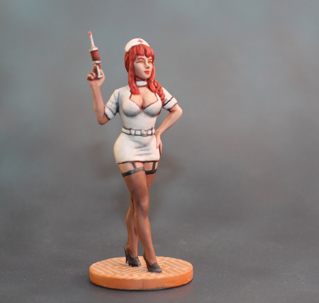 Sexy Nurse Resin Figure Erotic Statues Man Cave Decor Sexy Girl