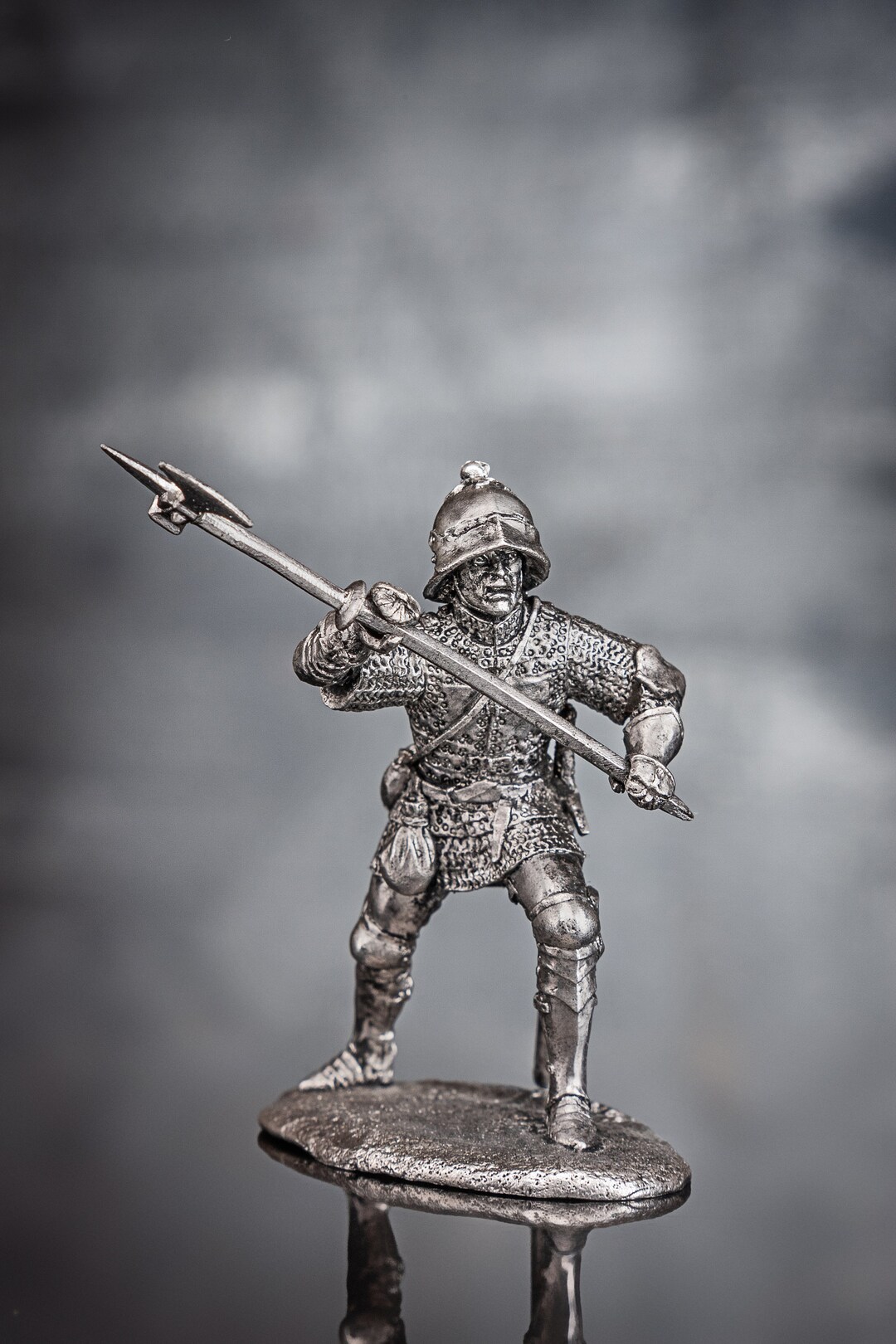 Unpainted Collectibles Knight Figurine, Crusader 54mm, Toy Soldier With ...