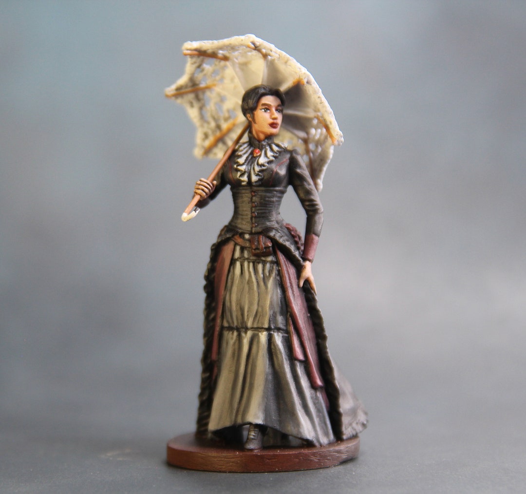 Resin Miniature in Scale 54mm, Female Miniature Woman Figure, Cute ...
