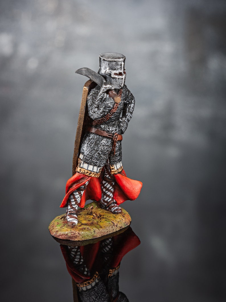 Metal Toy Soldier Knight with Fauchard Action Figurine | Etsy