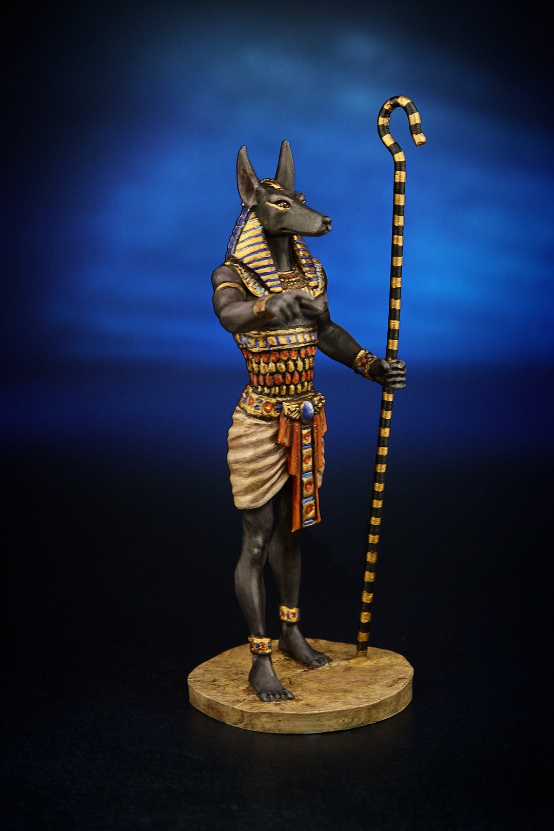 Anubis Metal Statue, Egyptian Mythology Fantasy Miniatures, Fairy Tin ...