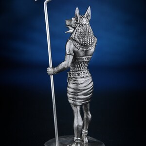 Tin Metal Figurine Anubis, Miniature Anubis Statuette, Egyptian God ...