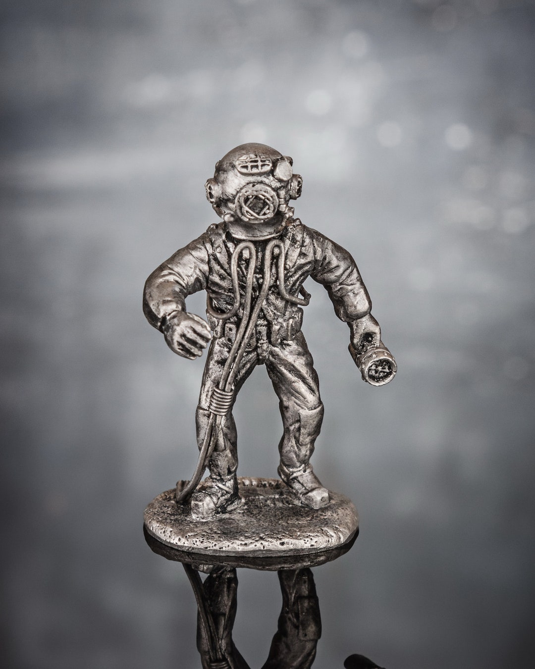 Figurine Navy Gift Nautical Sculpture Steampunk Diver Statue Diver ...