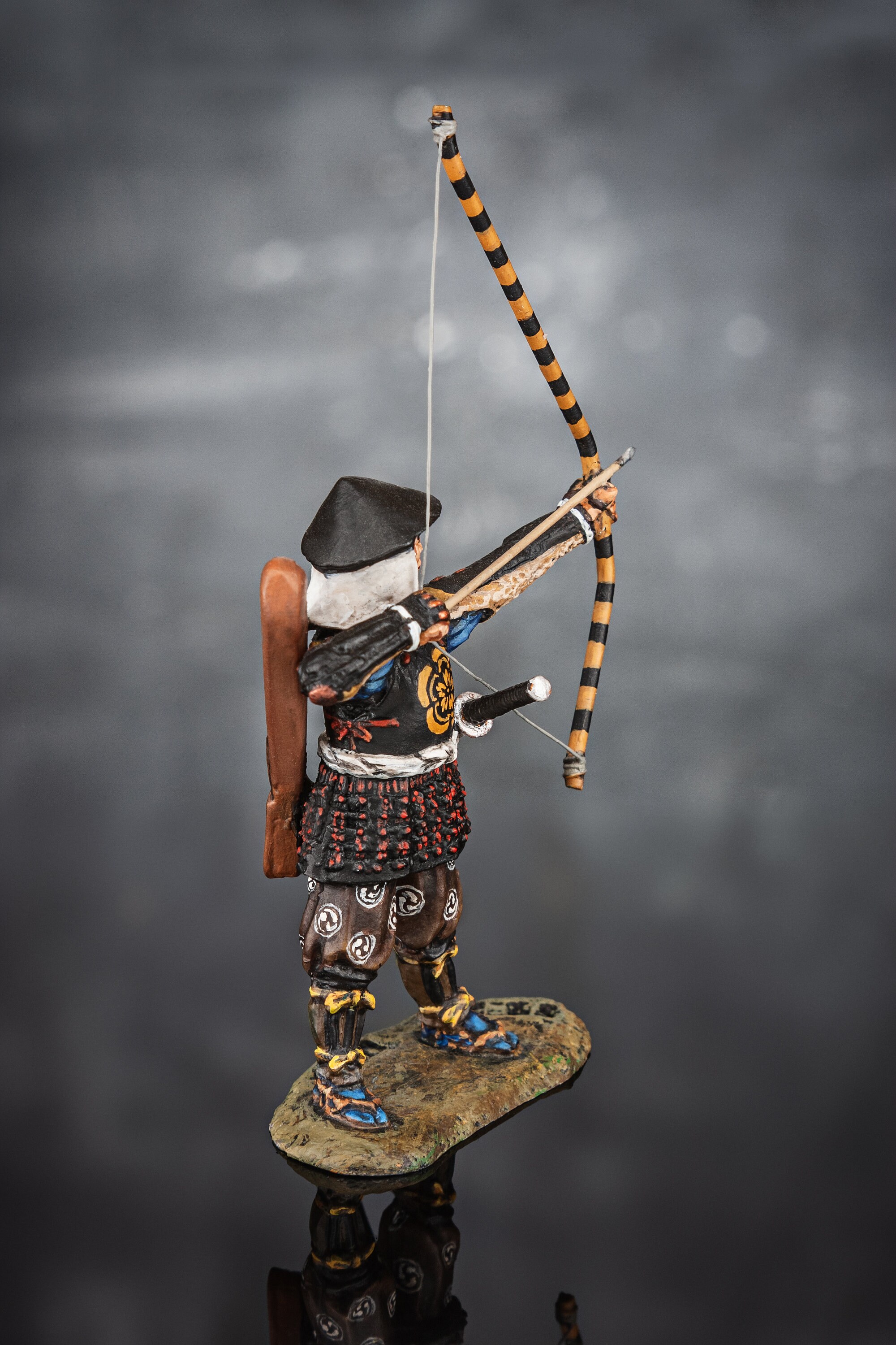 Toy Soldier Bowman Samurai Ashigaru 1/32 54mm Painted Soldier | Etsy