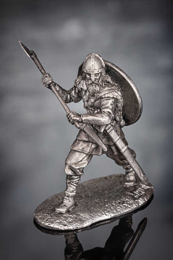 tin 54mm Viking Metal Figurine Art & Collectibles Figurines Sculpture ...