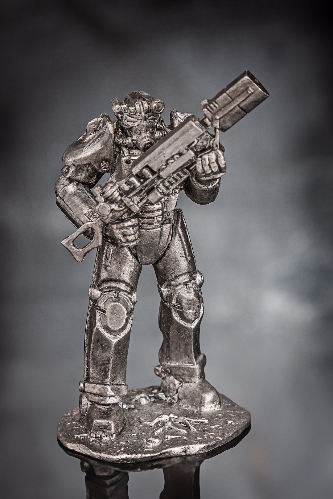 Power Armor With Gaussian, Toy Soldier 80mm, Pewter Soldier Fan Action ...