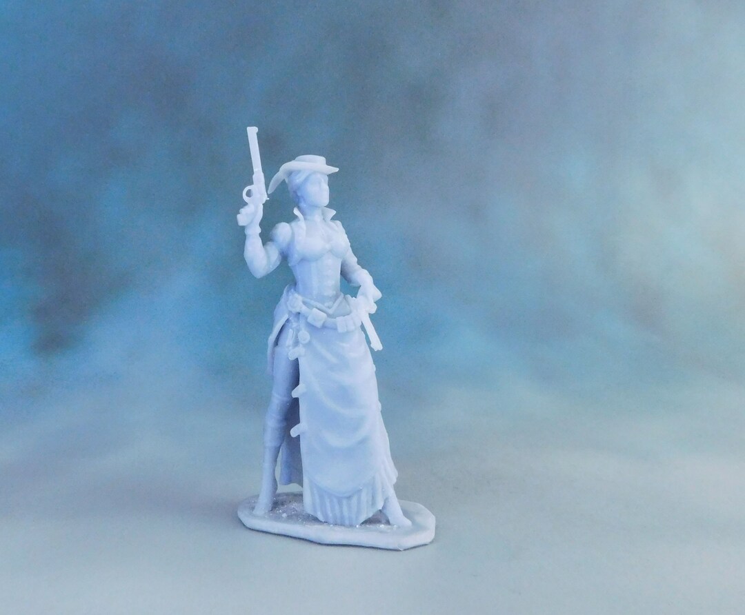 Steampunk Headhunter Girl, Steampunk Miniature 80mm, Female Steampunk ...