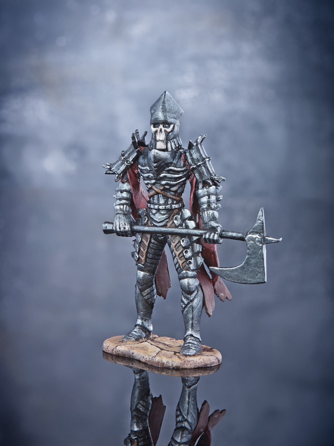 Skeleton With Ax Nithral Miniature Model Toy Collection Tin - Etsy