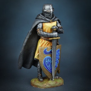 Knight Medieval Crusaders, Tin Metal Miniature Knight Templar, Middle ...