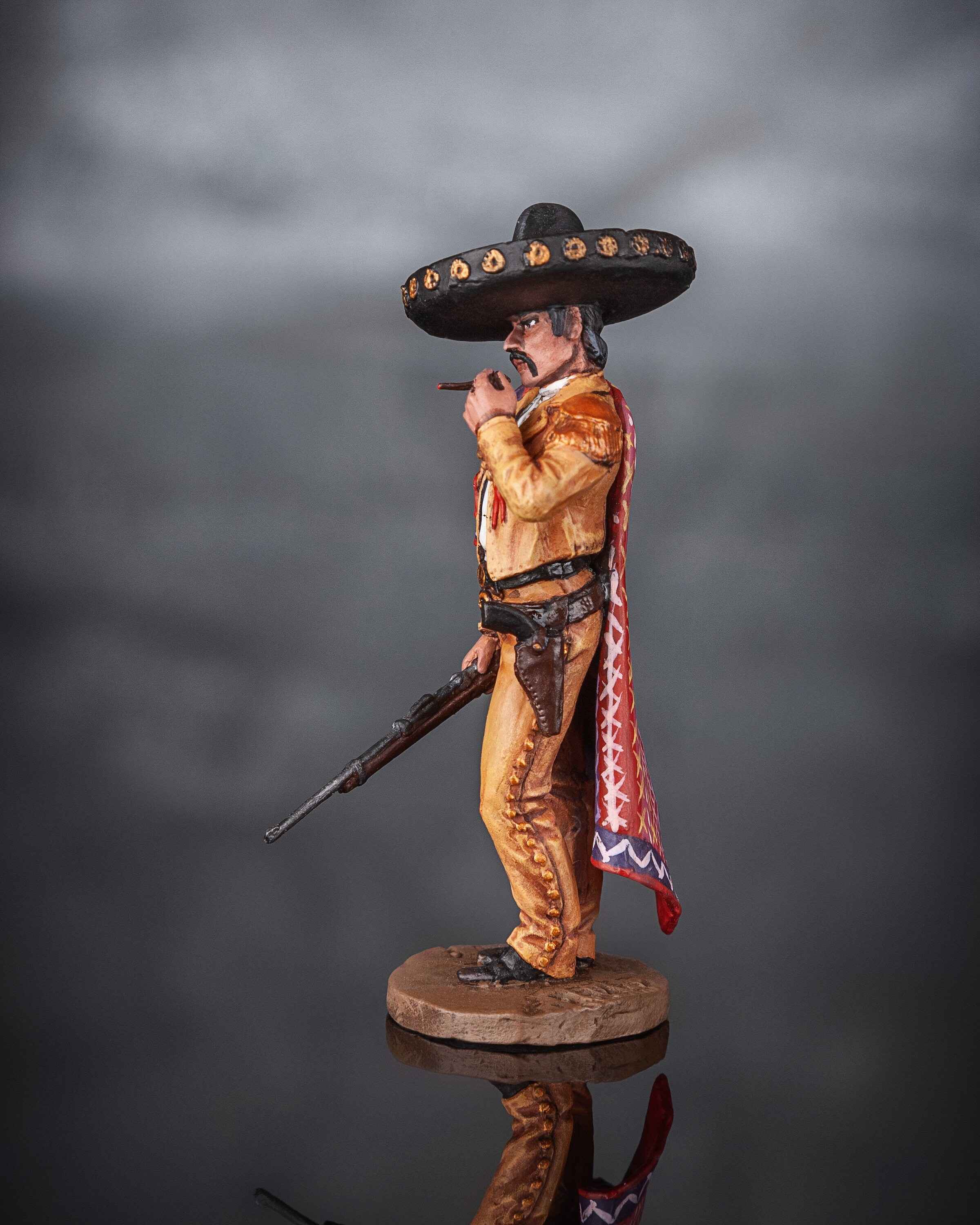 Mexican Bandit with Handguns Mexican in Sombrero Figurine | Etsy