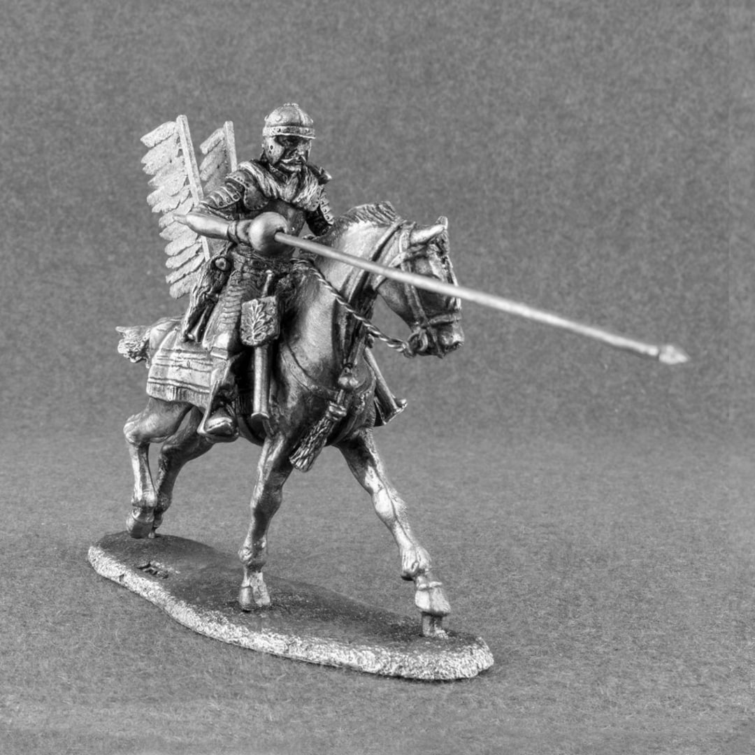 Polish Winged Hussar Cavalry 54mm, Metal Toy Soldiers, Unpainted Tin ...