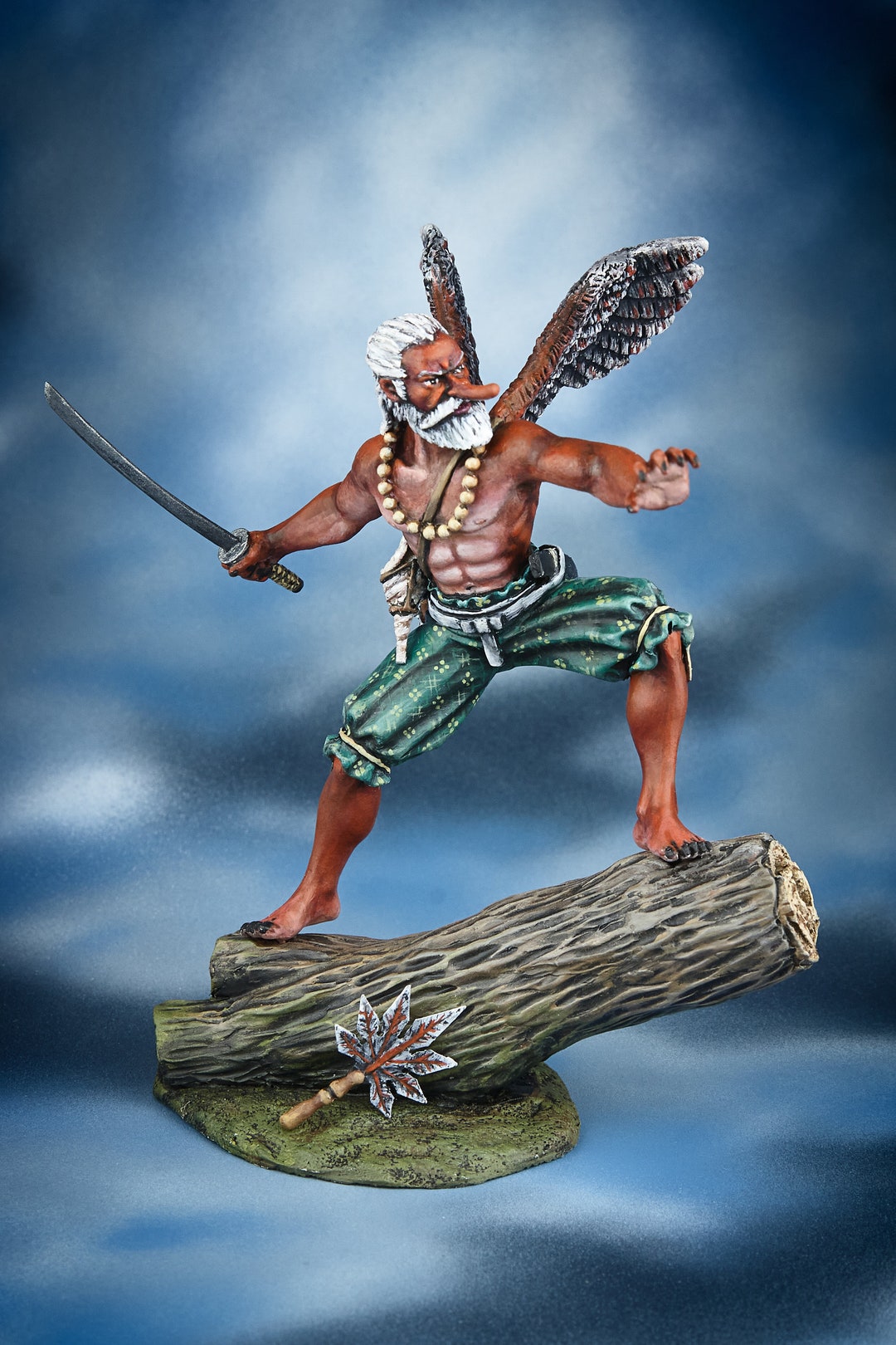 Japanese Spirit Legendary Tengu Fighter Miniature - Etsy