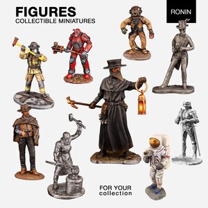 Resin Girl Android Miniature, Model Scale 75mm, Kit to Paint Cyborg ...