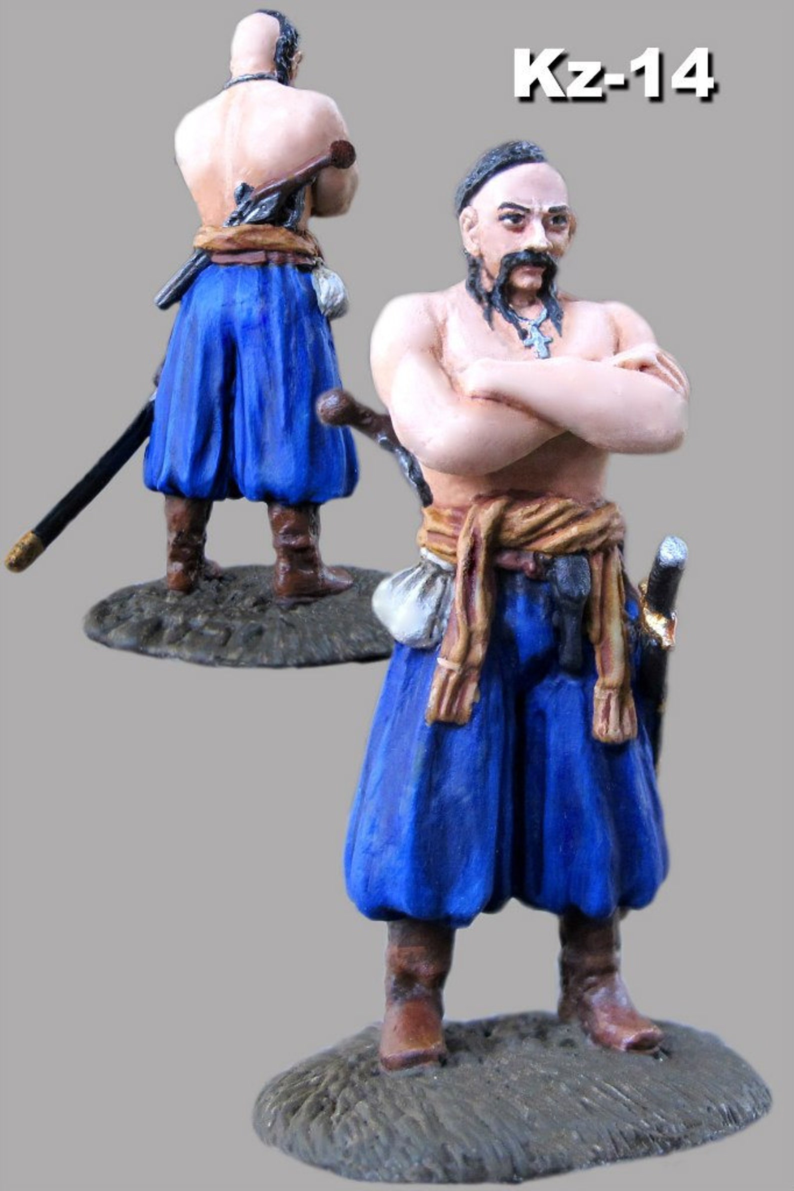 Cossack Warrior 54mm Ukrainian Historical Toy Soldier 1/32 | Etsy