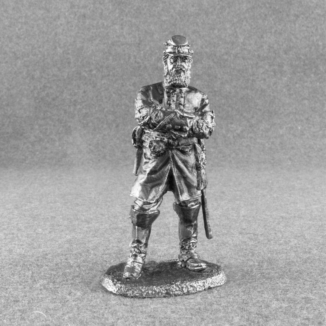 American Civil War Tin Toy Soldier 54mm, Confederate General Stonewall ...