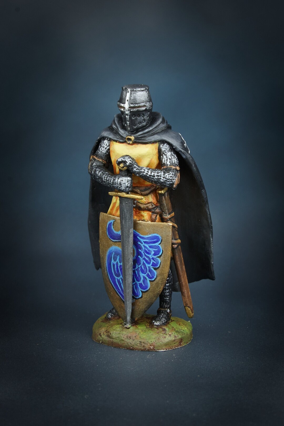 Knight Medieval Crusaders, Tin Metal Miniature Knight Templar, Middle ...