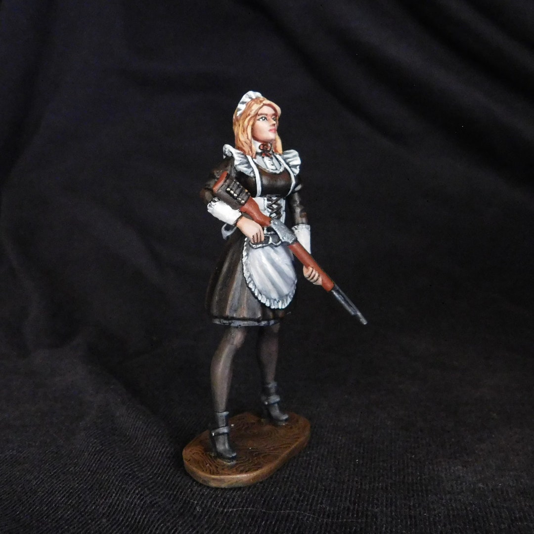 Gangster Girl Miniature 54mm, Figure Toy Soldier Girl, Plastic Soldier ...