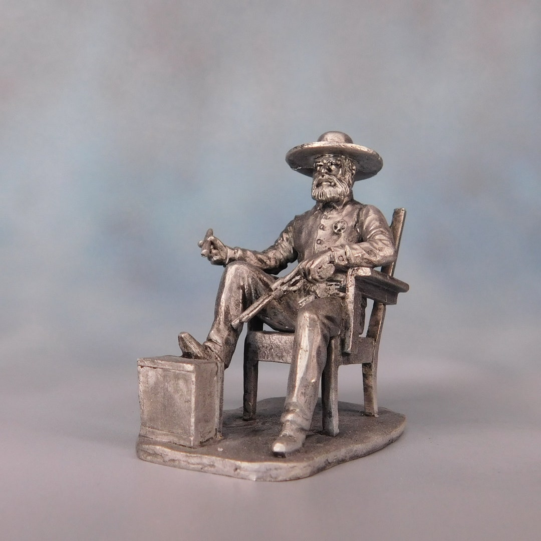 Wild West Cowboy Miniature Figurine 54mm, Old West Sheriff Toy ...