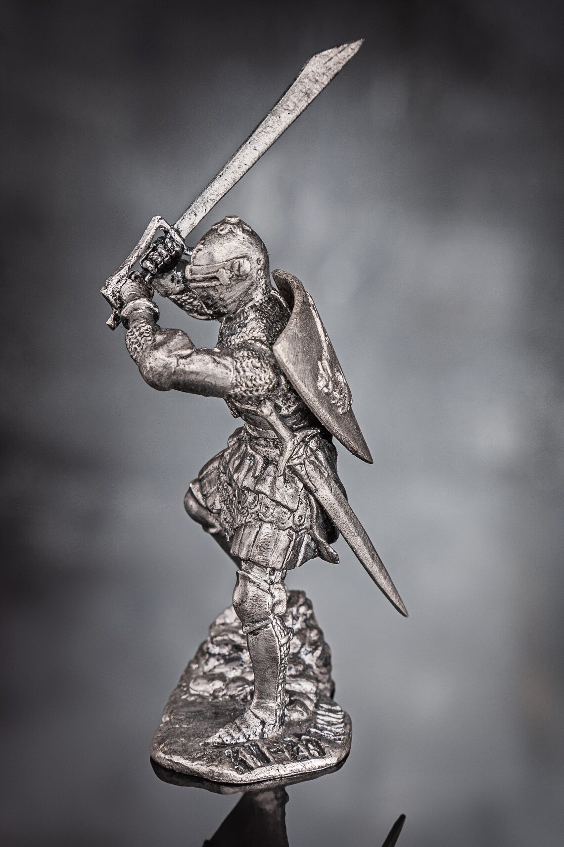 Toy Soldier 1/32 Scale Knight with Sword Sculpture 54 mm | Etsy