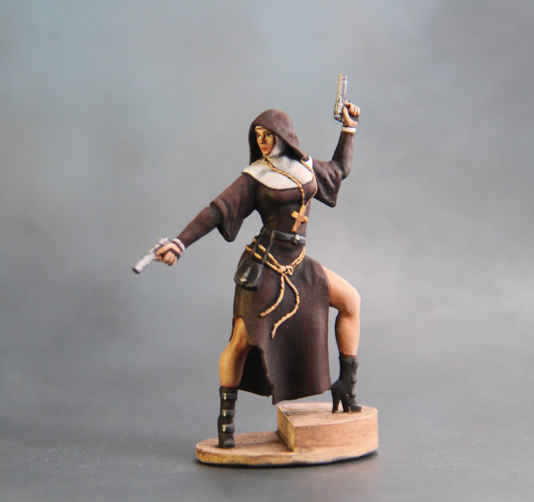 Nun Tabletop Miniature, Battle Sister Monk, Sister of Death, Tabletop ...