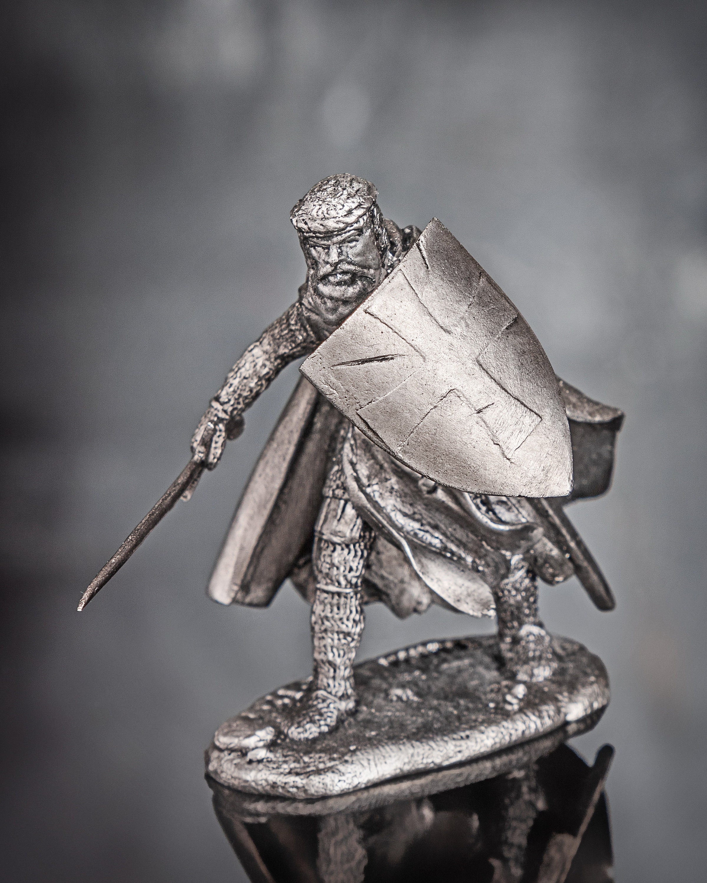 54mm knight European Knight End of 12 century 1:32 Scale Figure Art ...