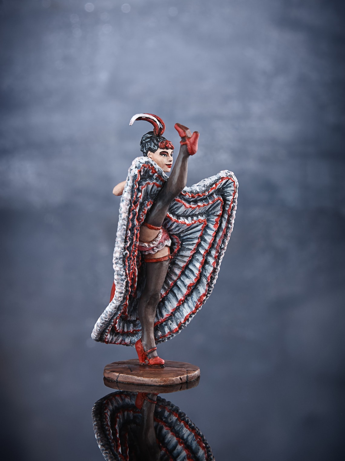 Sexy Can Can Dancer Figurine Painted Can-Can Girl Model 54mm | Etsy