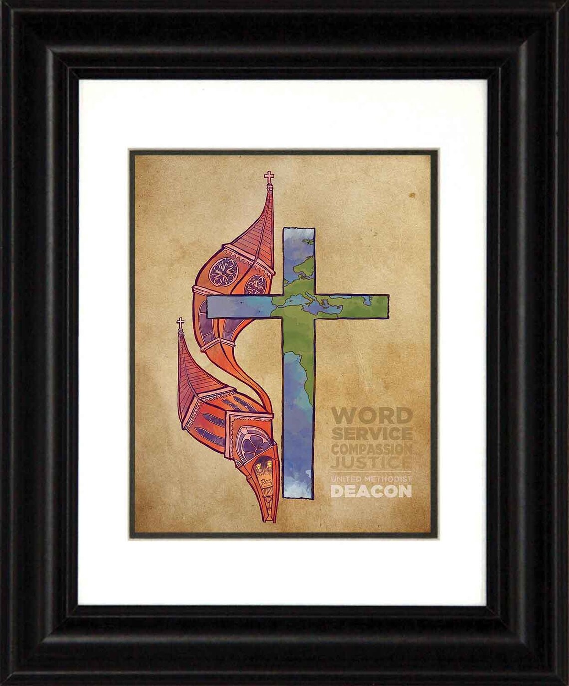 United Methodist Deacon Church & World Print - Etsy
