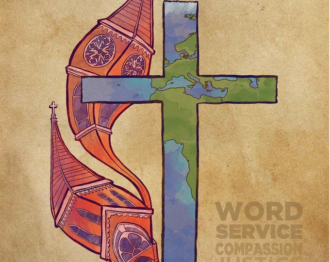 United Methodist Deacon Church & World Print - Etsy