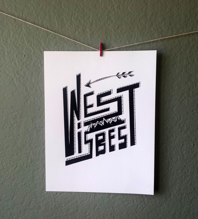 West is Best DIY Printable Wall Art - Etsy