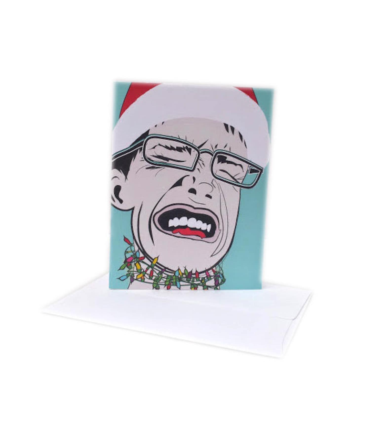 Weird Printable Christmas Card - Funny Christmas Card - Unique Holiday ...