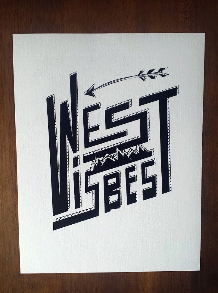 West is Best DIY Printable Wall Art - Etsy