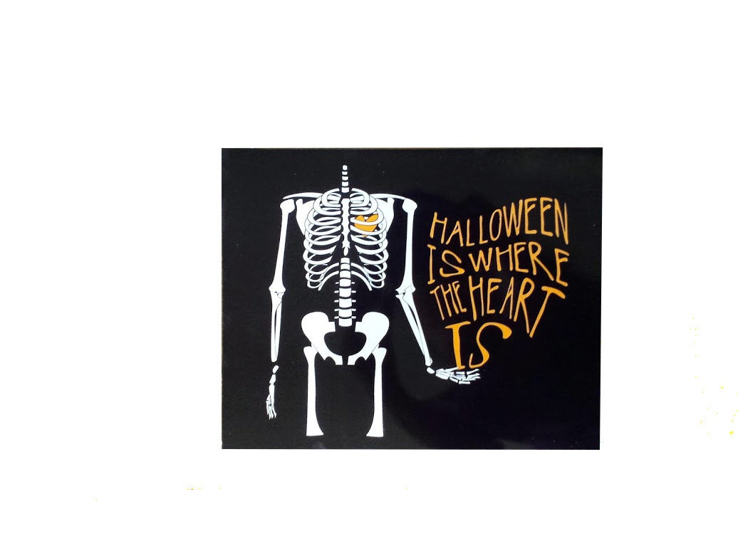 Halloween Printable Sign, Skeleton Halloween Decor, Instant Download - Etsy