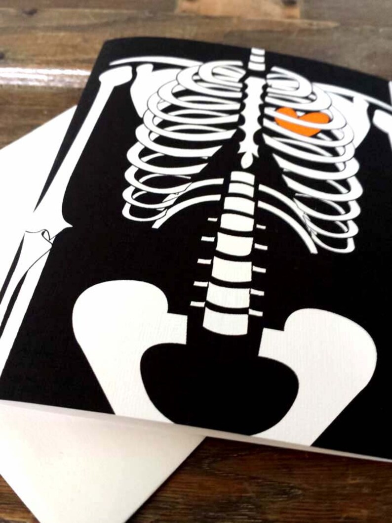 Halloween Card - Printable Skeleton - Instant Download - Etsy
