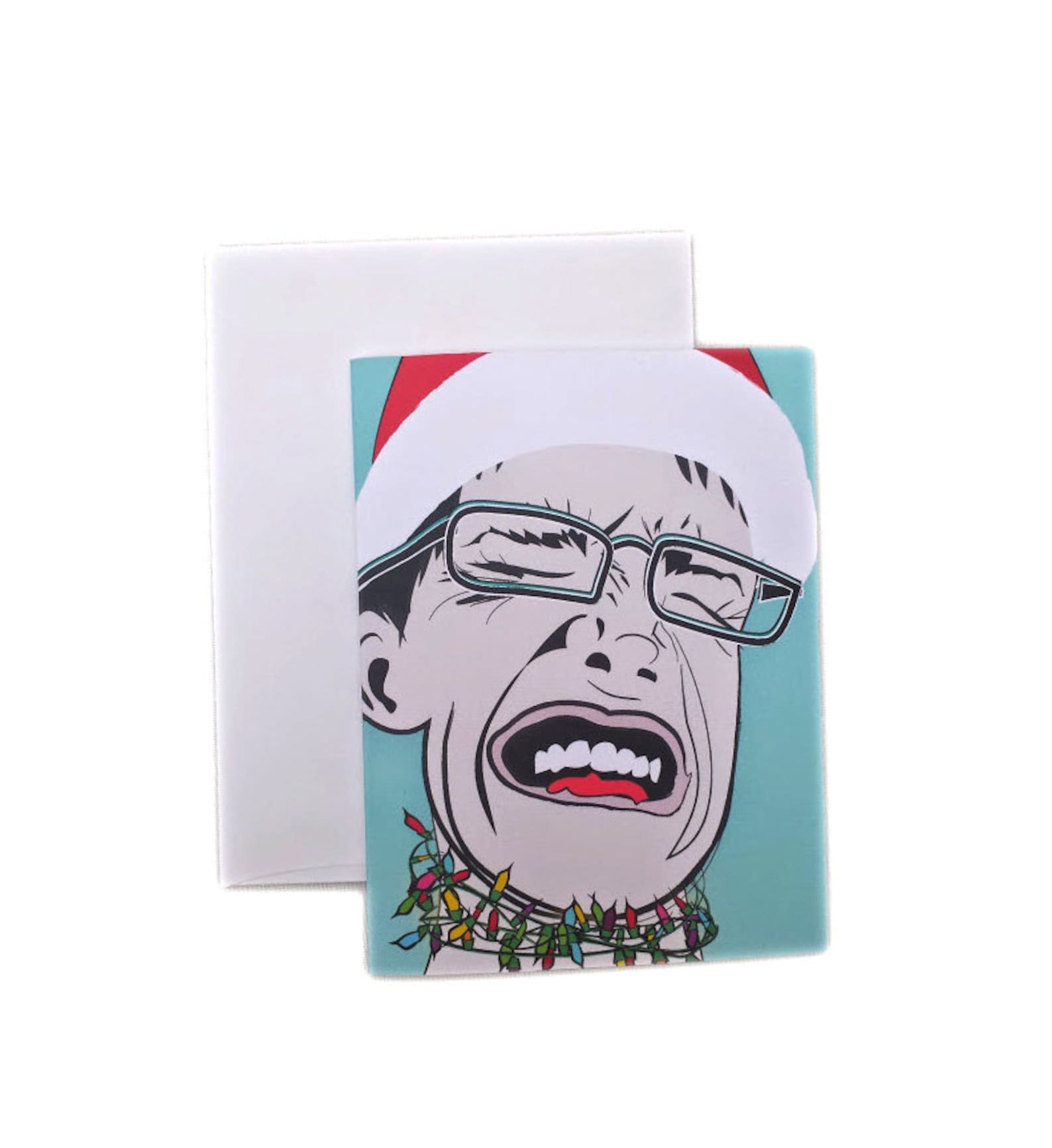 Weird Printable Christmas Card - Funny Christmas Card - Unique Holiday ...