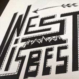 West is Best DIY Printable Wall Art - Etsy