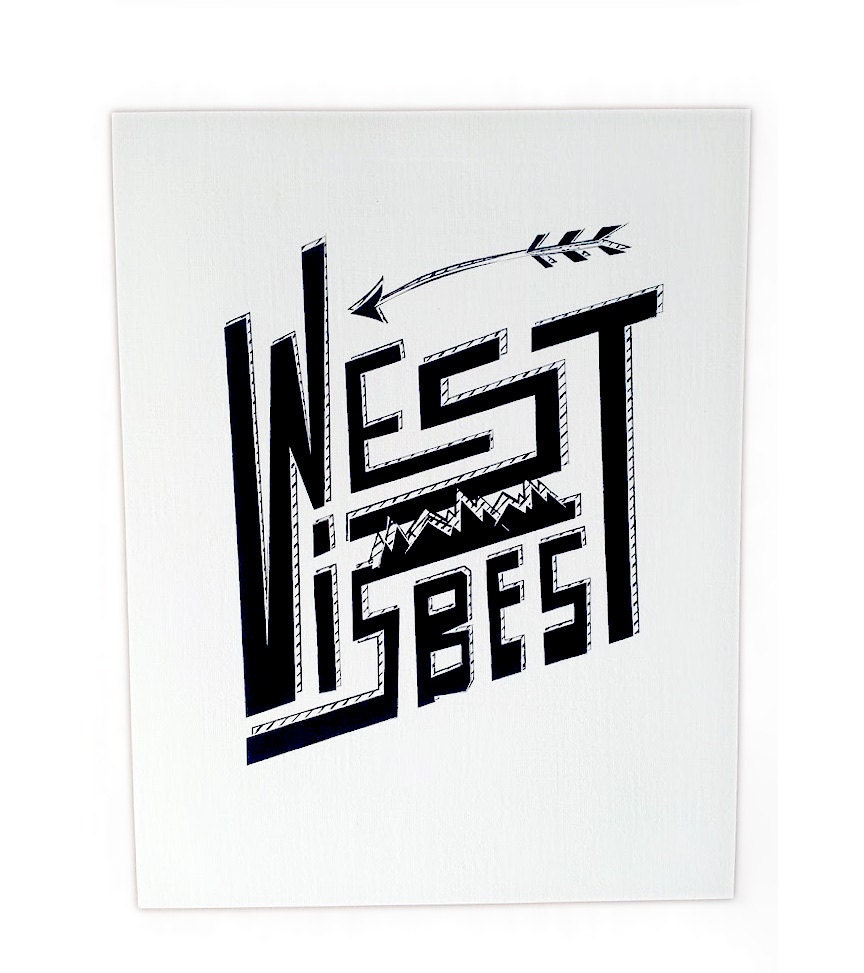 West is Best DIY Printable Wall Art - Etsy