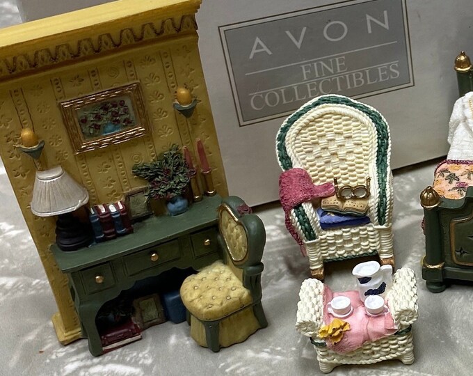 Vintage Avon Miniature Furniture Victorian Memories Miniature Dollhouse ...
