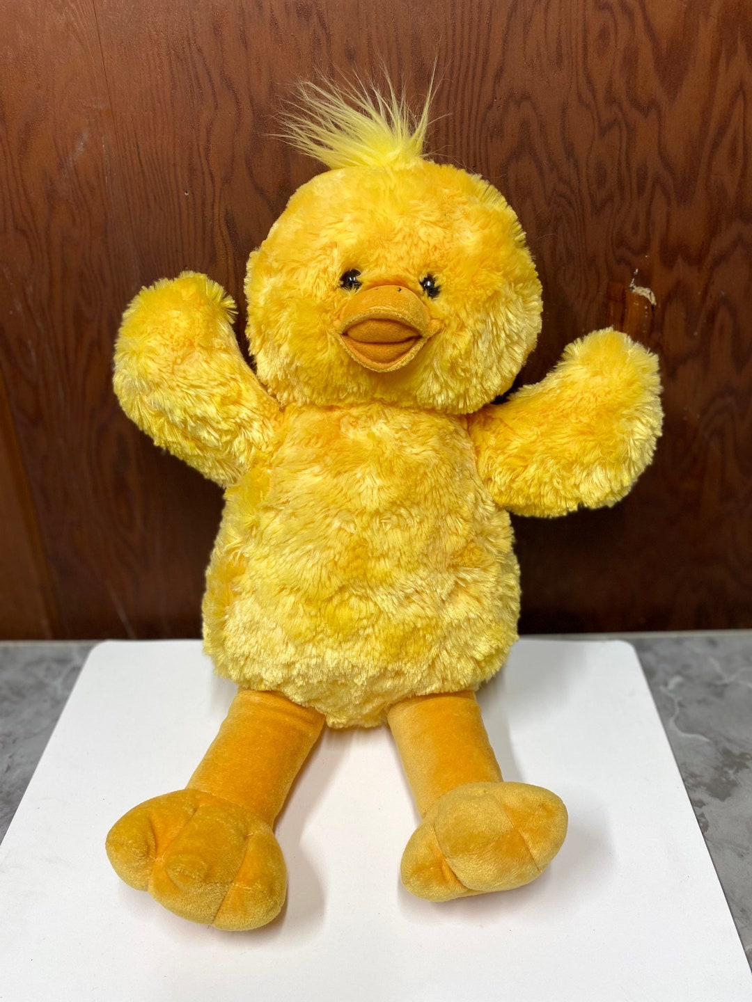 Vintage Happy Yellow Chick Plush Build A Bear Yellow Chicken Pep Plush ...
