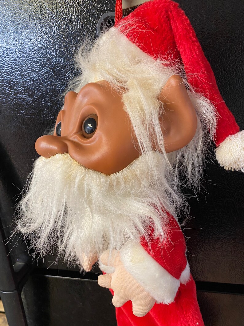 Vintage Mithy Troll Doll Head With Beard Christmas Stocking Decor ...