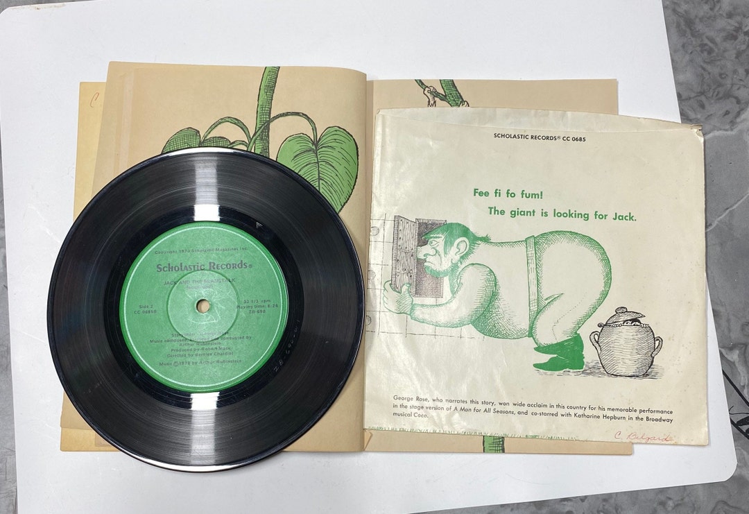 Vintage Jack and the Beanstalk Book and Record Set - Etsy