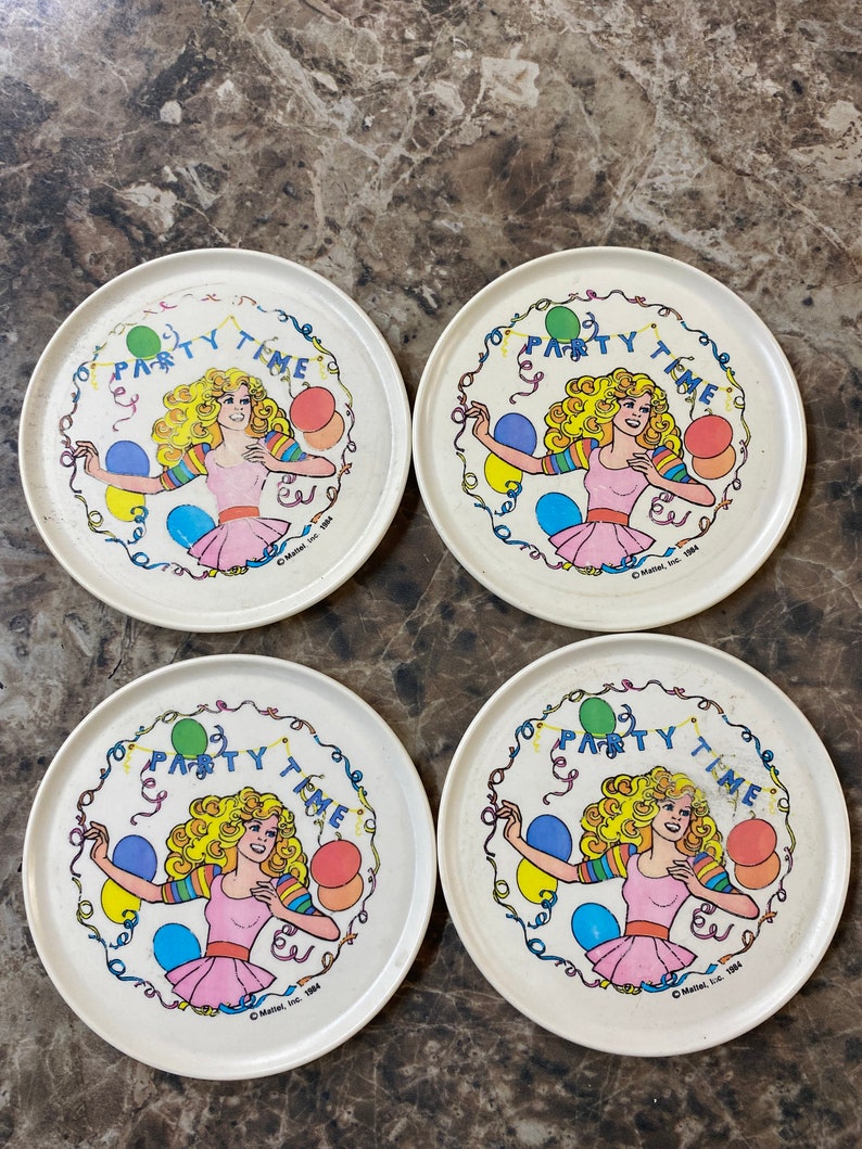 Vintage Barbie Toy Plates Set Kitchen Fun Collectable - Etsy