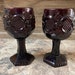 Vintage Small Elegant Wine Glass Avon Ruby Red Cape Cod Glass Keepsake ...
