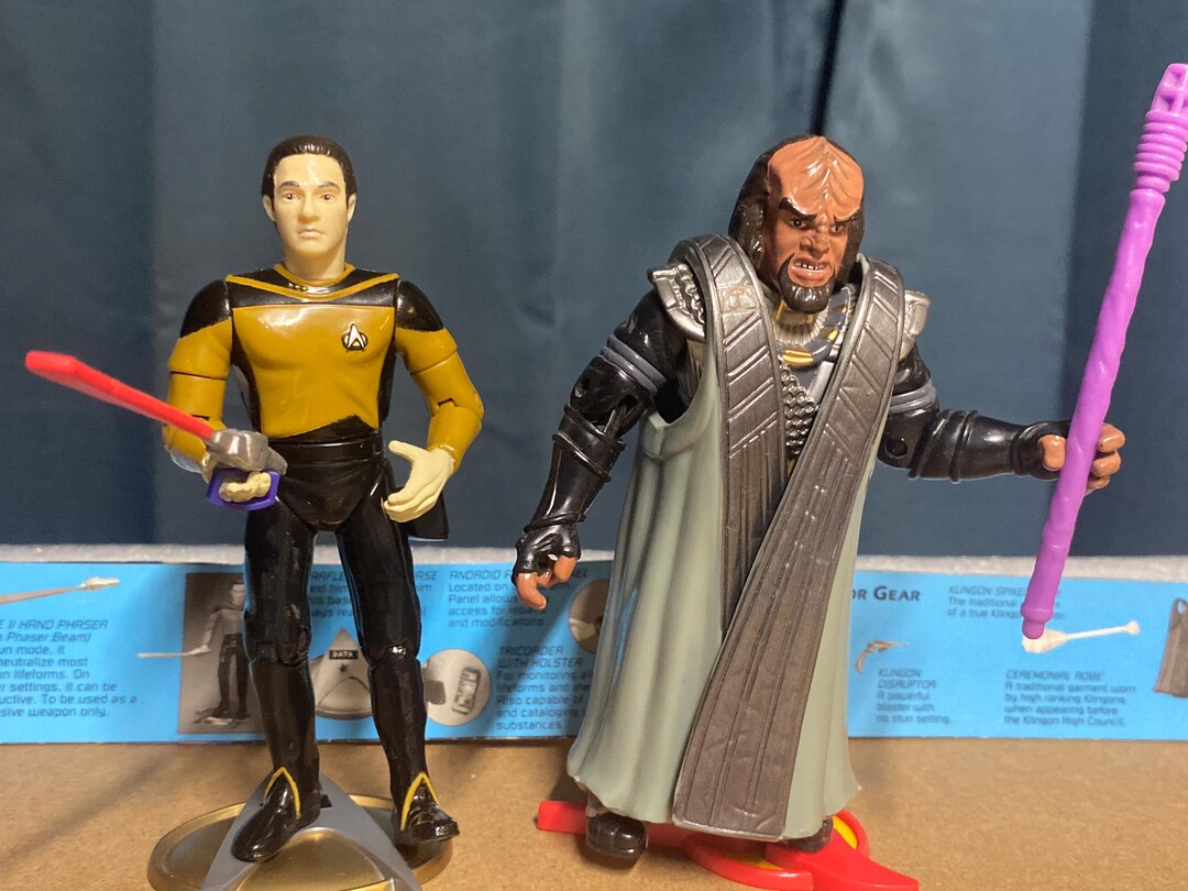 Data & Worf Action Figure - Etsy