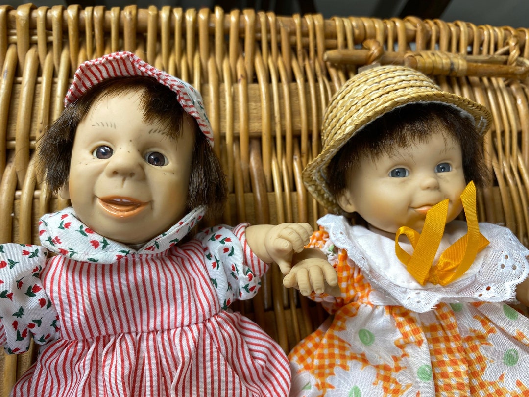 Vintage Happy Kids Bean Bag Doll Collectable Gi-go Dolls About 8 Baby ...