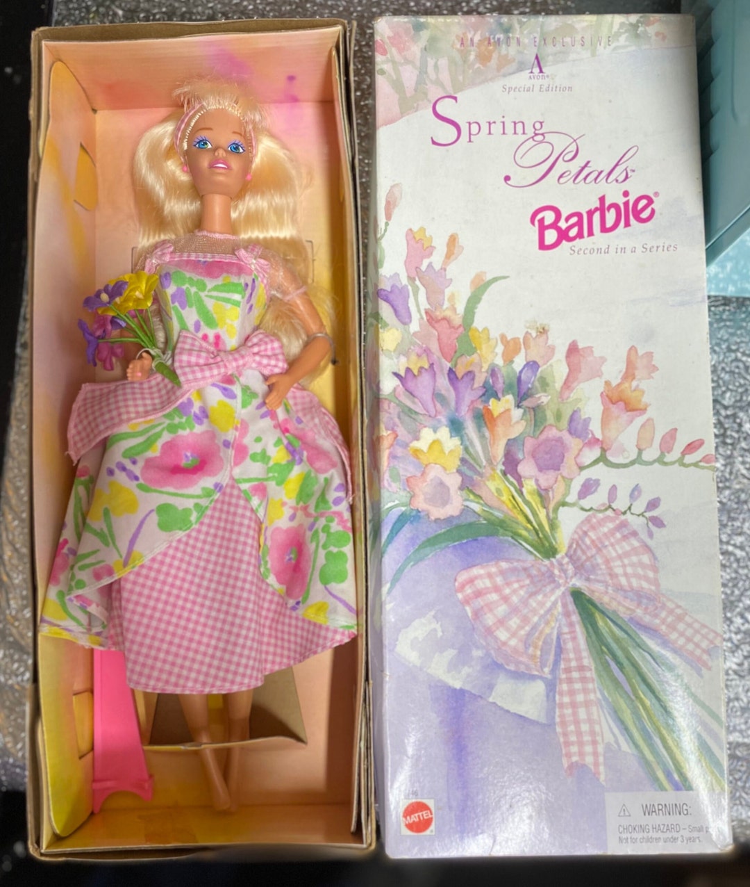 Vintage Spring Petals Barbie Avon Special Edition Barbie Collectable ...