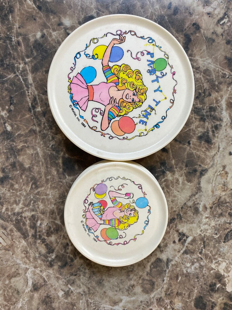 Vintage Barbie Toy Plates Set Kitchen Fun Collectable - Etsy