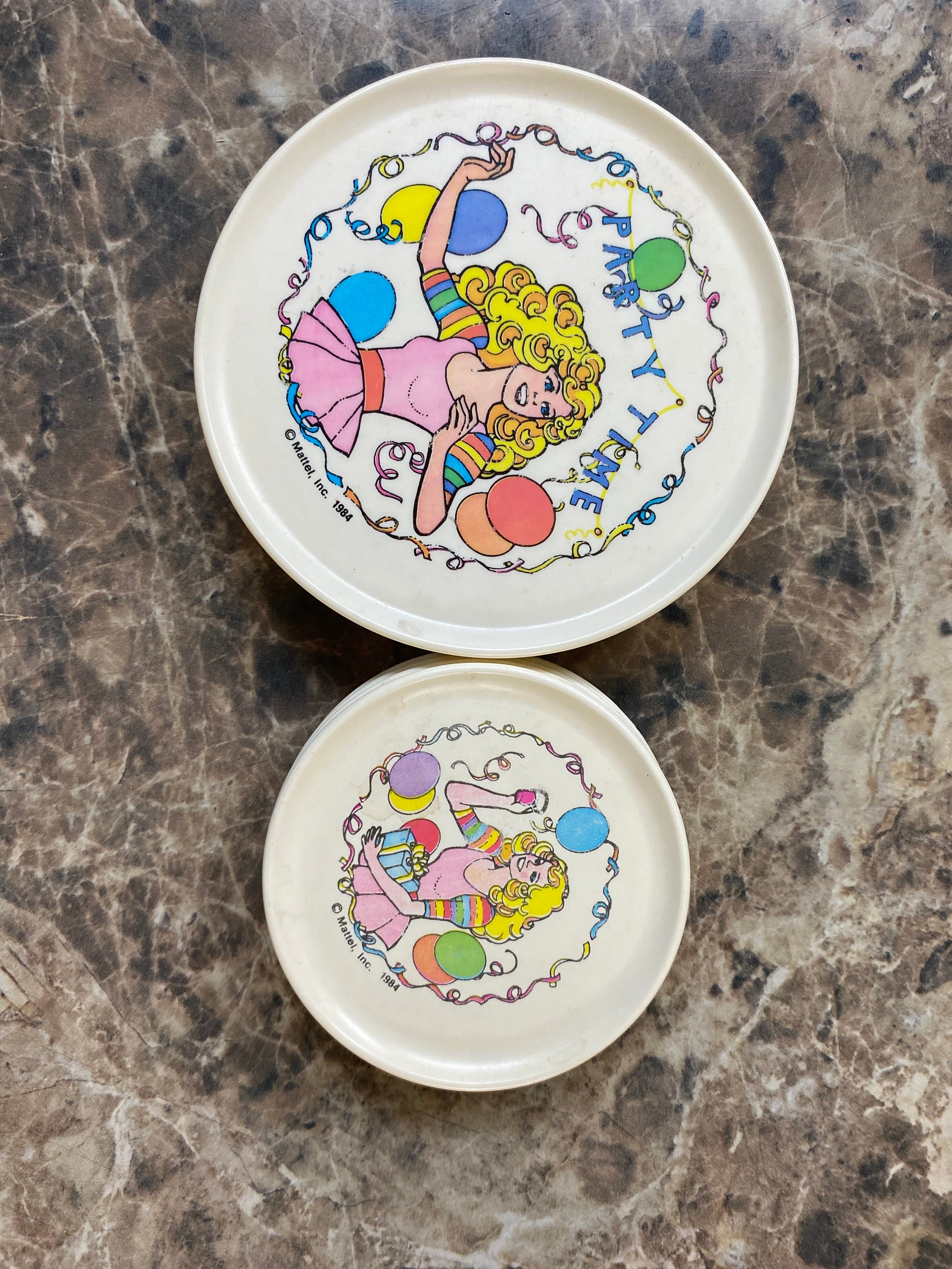 Vintage Barbie Toy Plates Set Kitchen Fun Collectable - Etsy