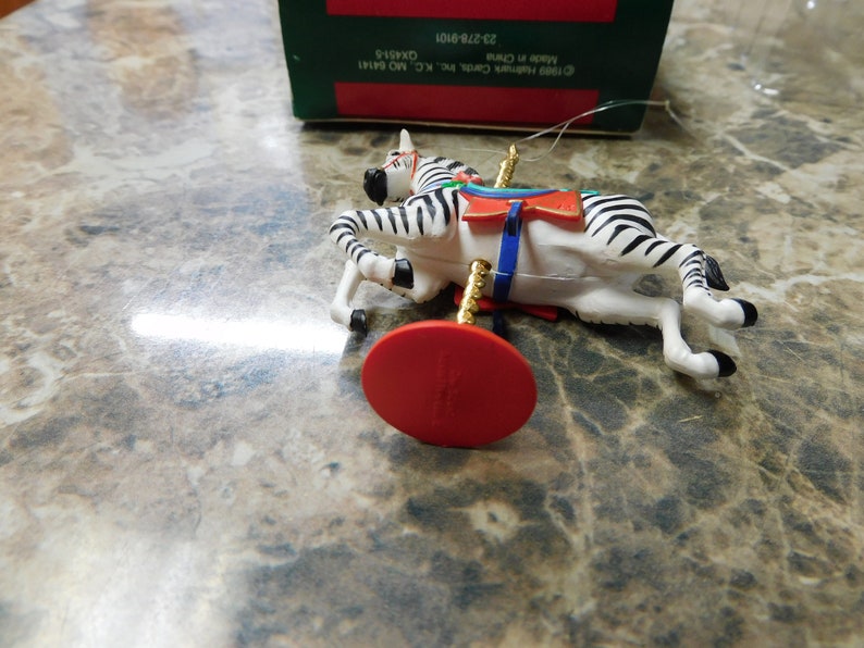Vintage Carousel Zebra Ornament Collectable Hallmark Keepsake - Etsy
