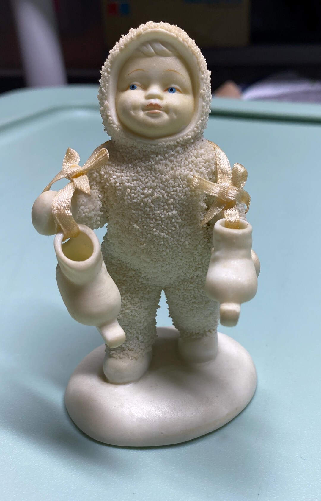 Vintage Dept. 56 Snowbabies Figurine: Skating Snowbaby - Etsy