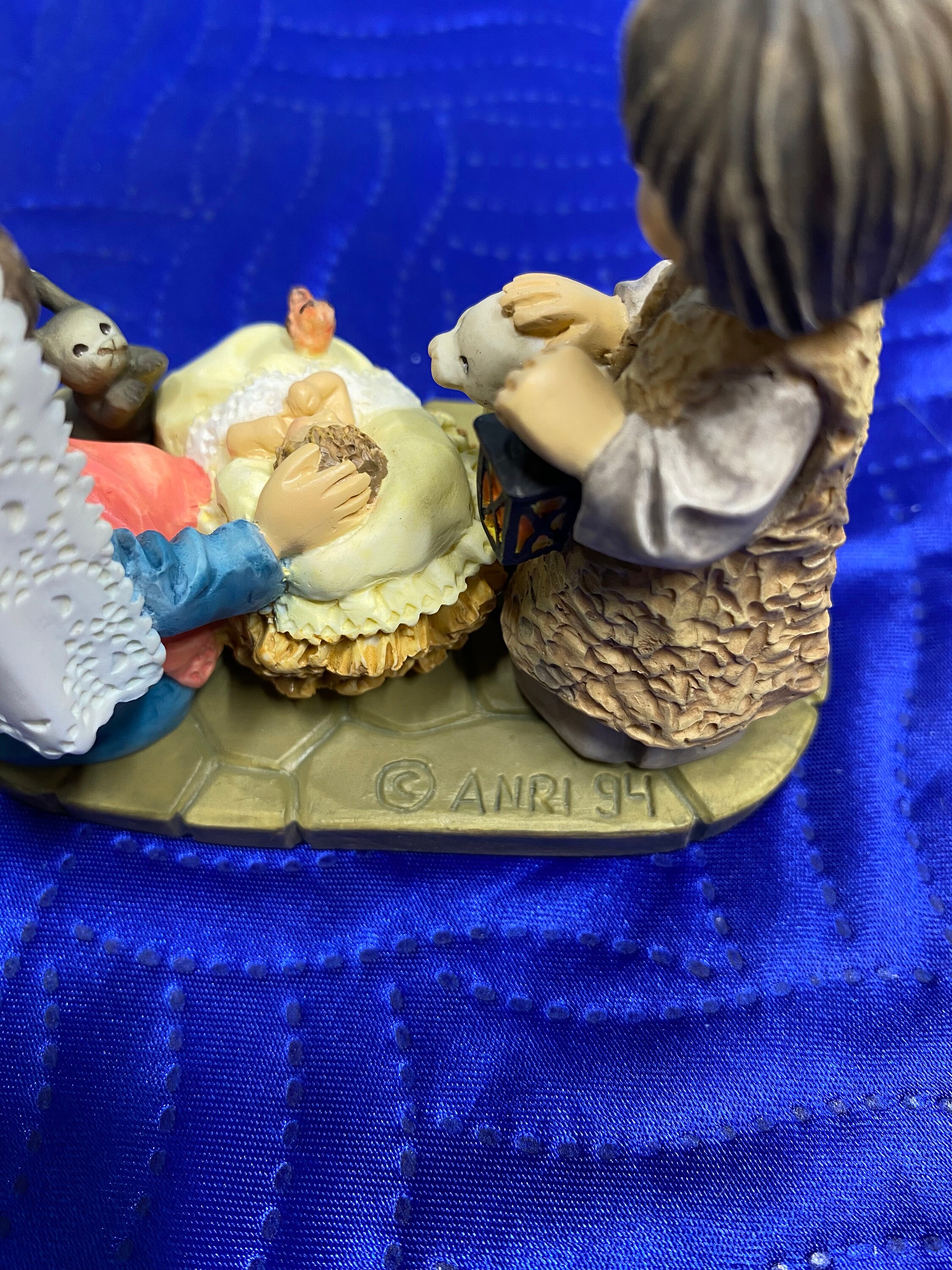 Vintage Arch and Holy Family on Base Toriart Hand Painted Juan ...